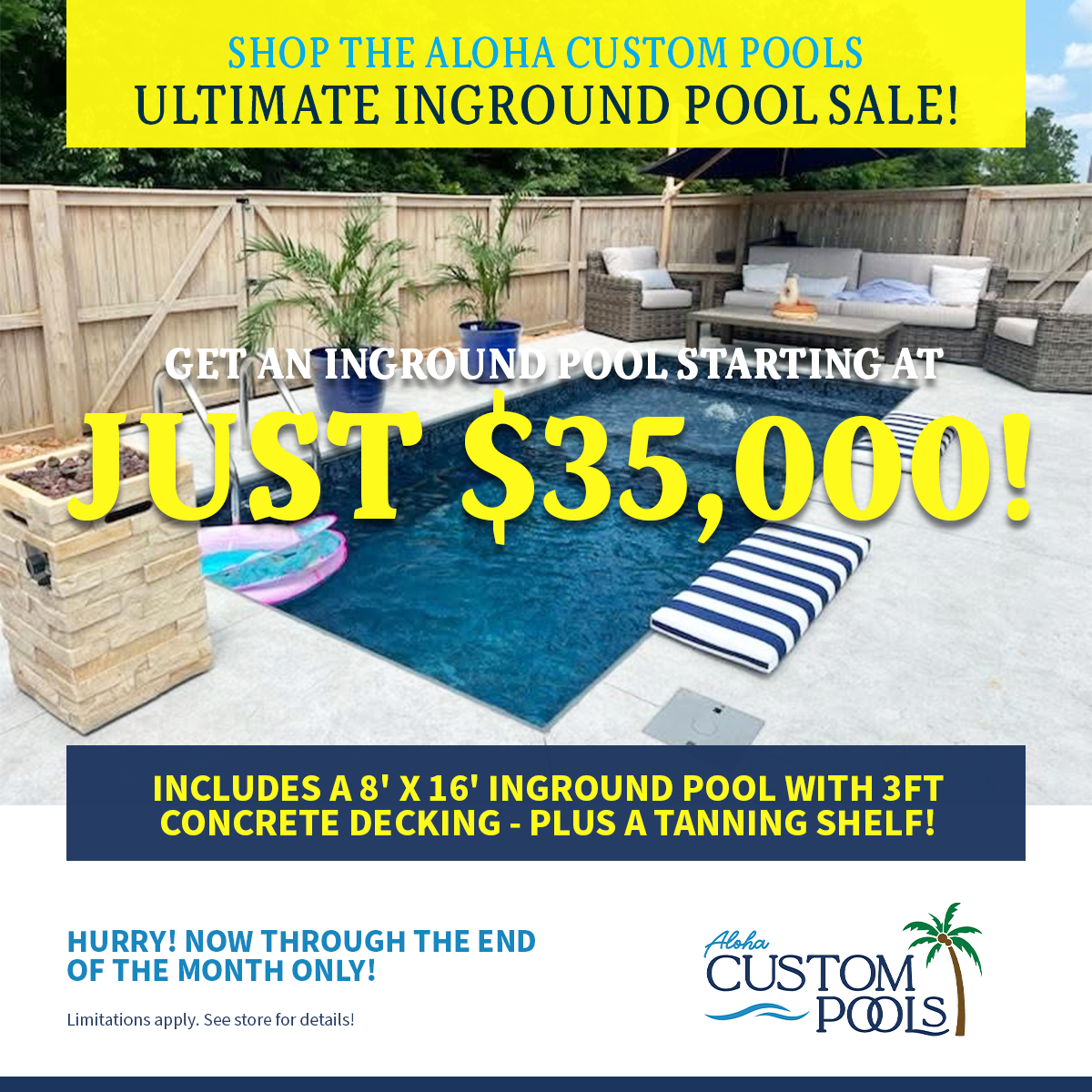 Ultimate Inground Pool Sale - Aloha Custom Pools